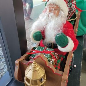 Holiday | Holiday Creation Santa On Sleigh Reindeer Animated Musical ...